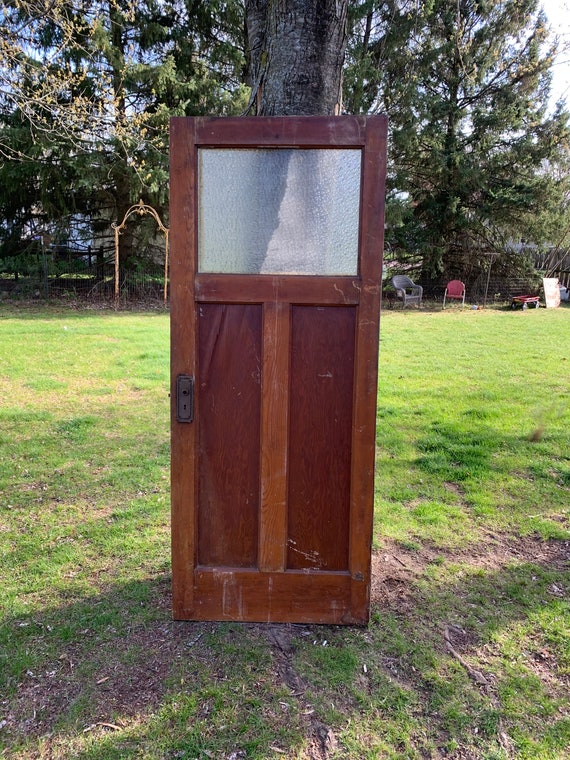 Antique Rustic Farmhouse Wood Window Entry Door Restoration | Etsy