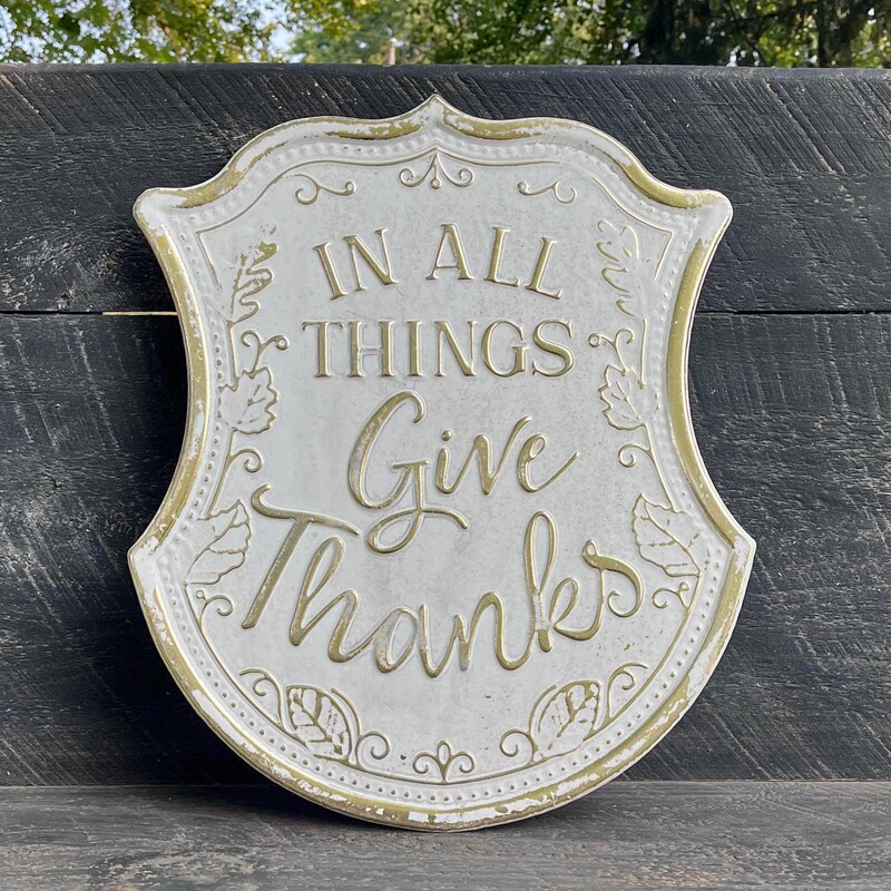 Give Thanks Sign - Etsy