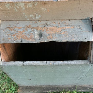 Antique Wood Grain Feed Bin Storage Reclaimed Farmhouse Barn Salvage ...