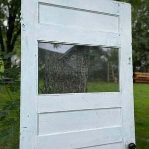 Antique Wavy Glass Panel Entry Door, Carriage Barn Door, Replacement ...