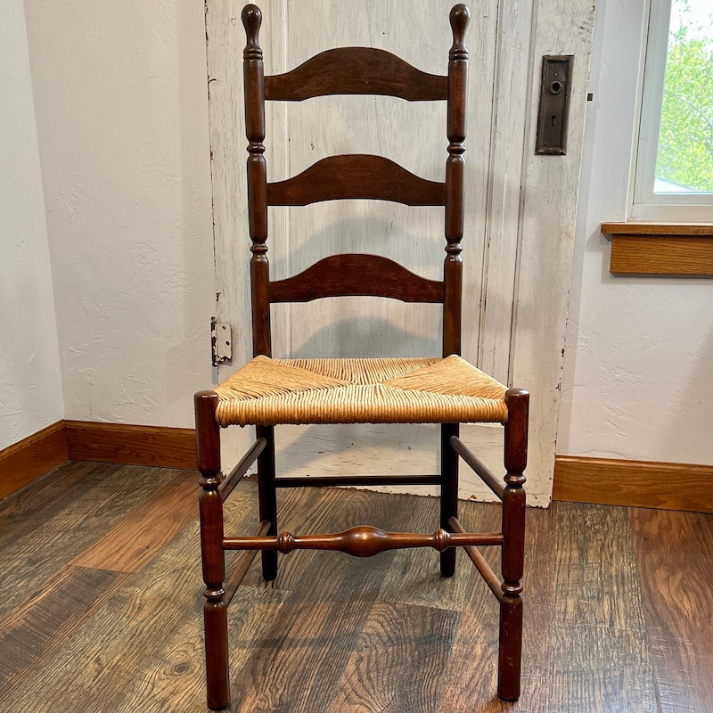 Antique Ladder Back Chairs - Etsy