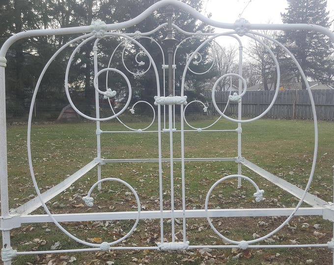 Antique Bed Frame Full Size Bed Frame Cast Iron Victorian - Etsy