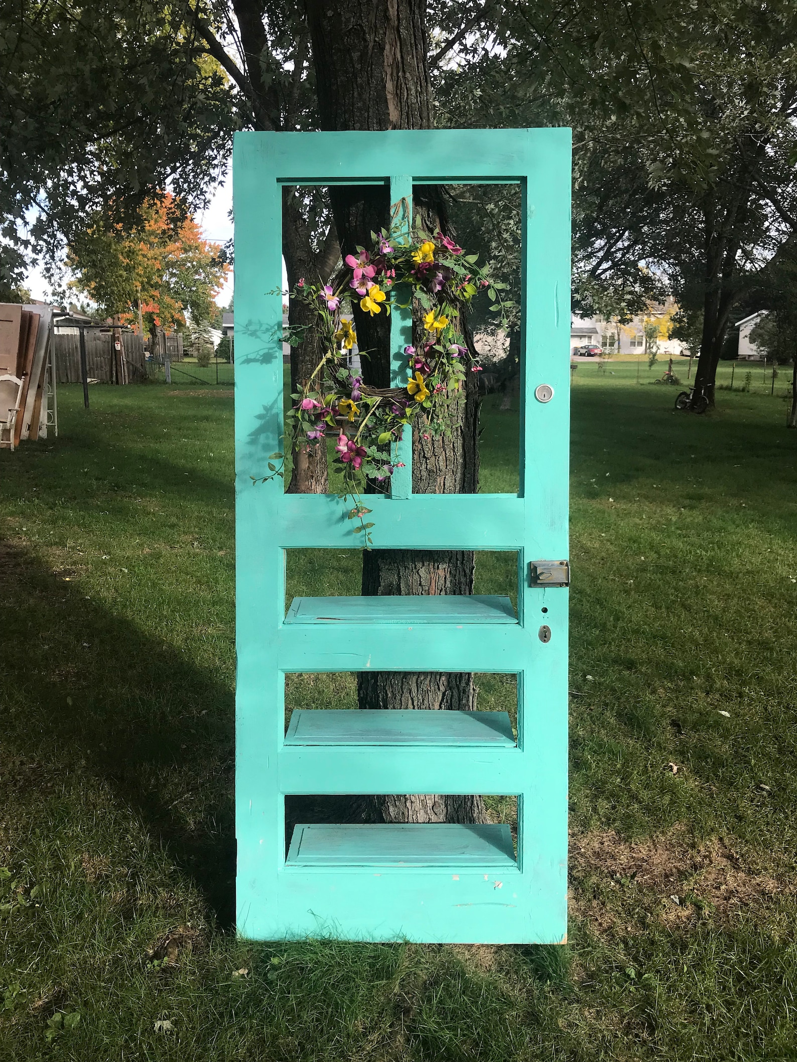 Upcycled Antique Door Wall Display Shelf Door for Wedding or - Etsy