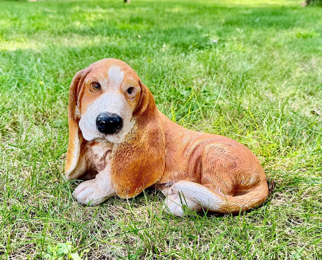 Large Resin Basset Hound Beagle Statue FH71 - Etsy