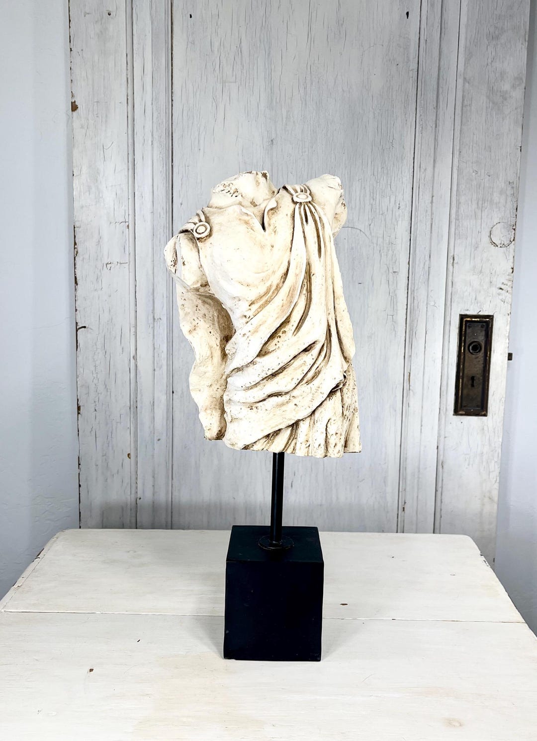 Roman Male 3D Sculpture, Goddess Statue, Semi Draped Male Model Body ...