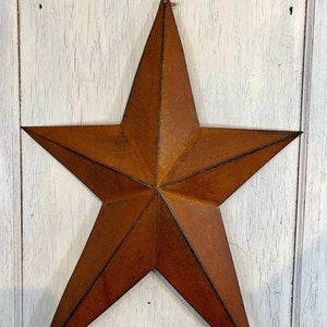 Rustic Metal Barn Star 24, Rustic Farmhouse Country Porch Yard Art ...