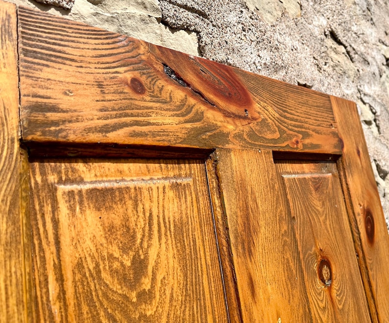 Rustic Quartersawn Oak Interior Door: 4-panel Antique Cabin Door (30x77 ...