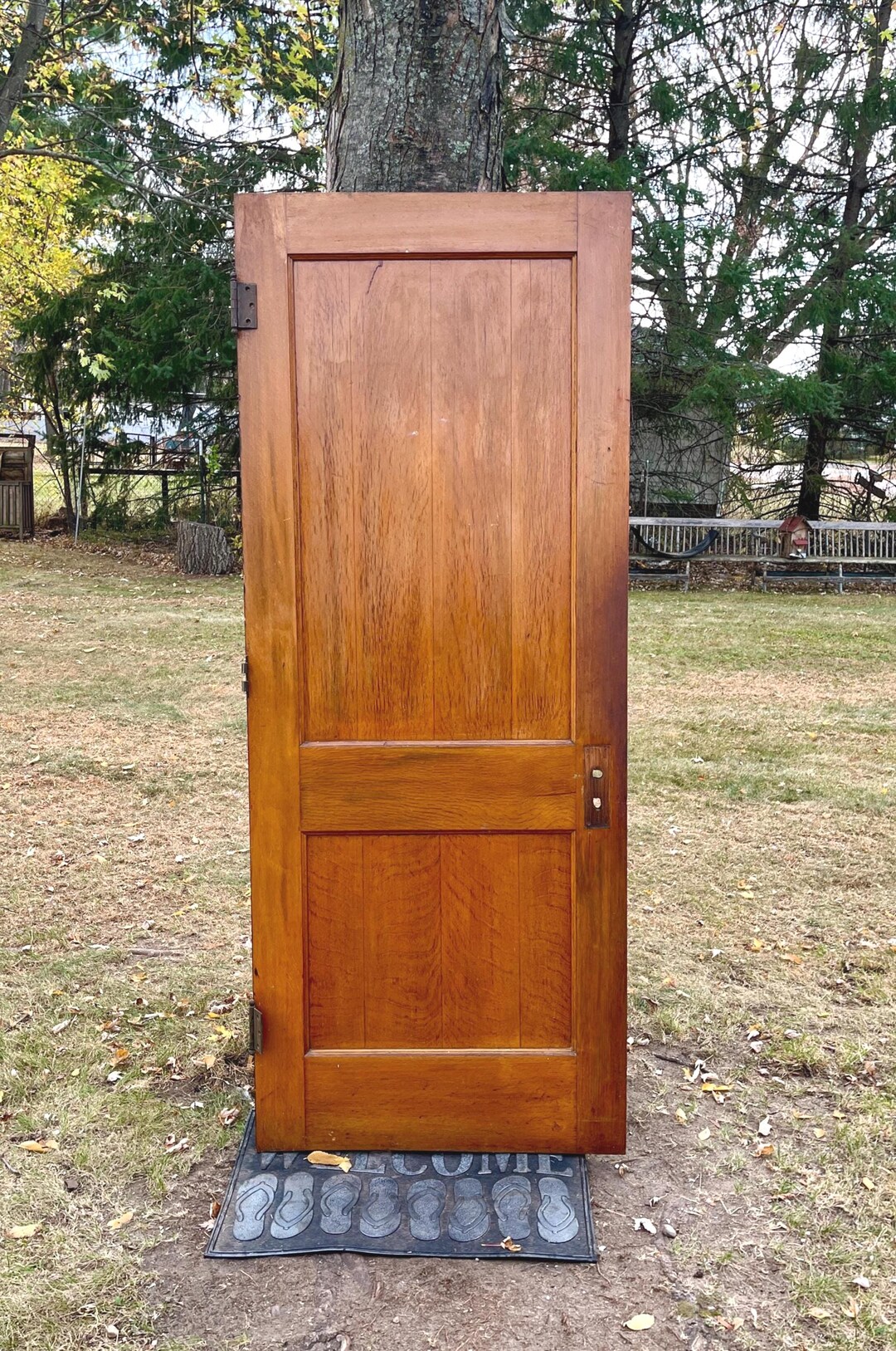 Antique Two Panel Wood Interior Door, Reclaimed Farmhouse - Etsy