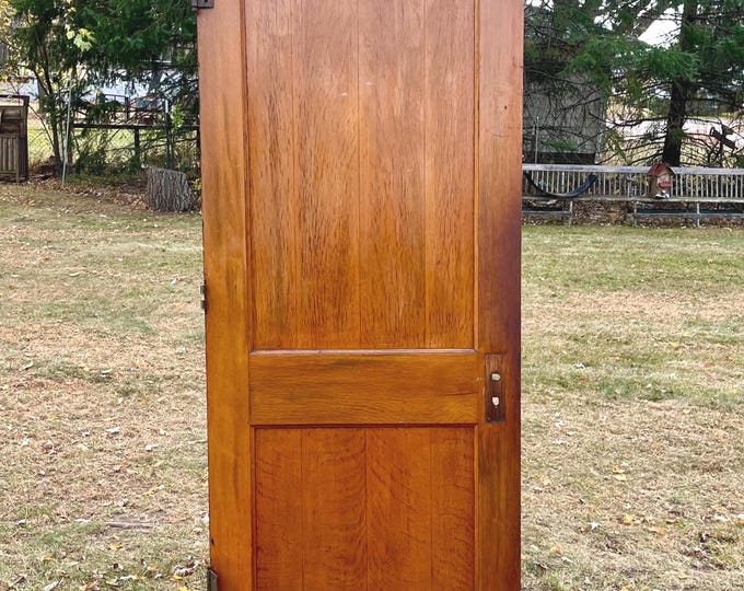 Antique Two Panel Wood Interior Door, Reclaimed, Architechtural Salvage ...