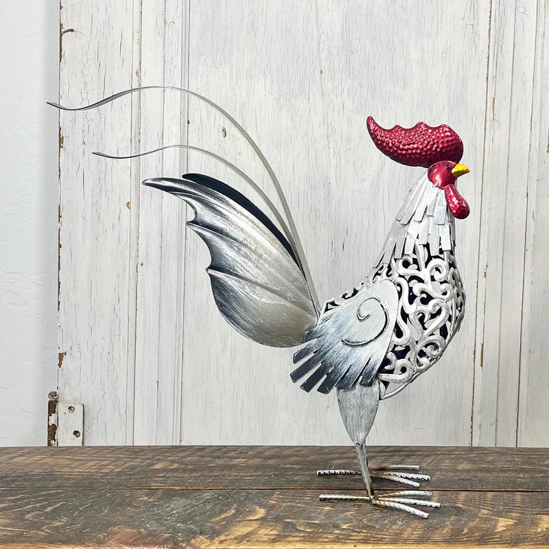 Metal Rooster - Etsy
