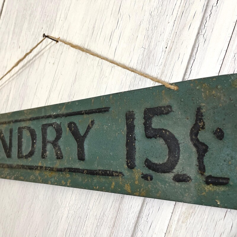 Vintage Laundry Sign - Etsy