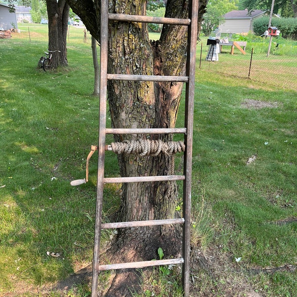 Antique Wood Ladder - Etsy