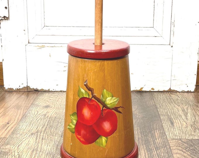 Wood Butter Churn Country Farmhouse Apple Fruit Decor FB8 - Etsy