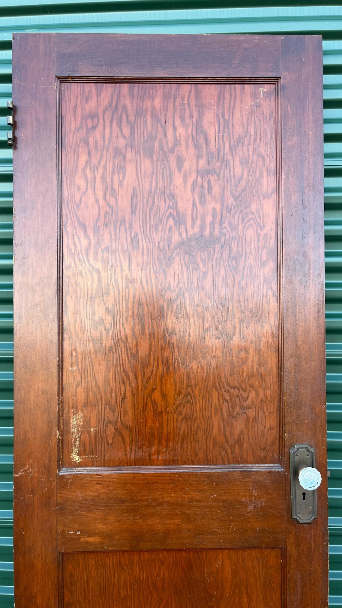Antique Two Panel Wood Door: Reclaimed Farmhouse Renovation (30" X 77 ...