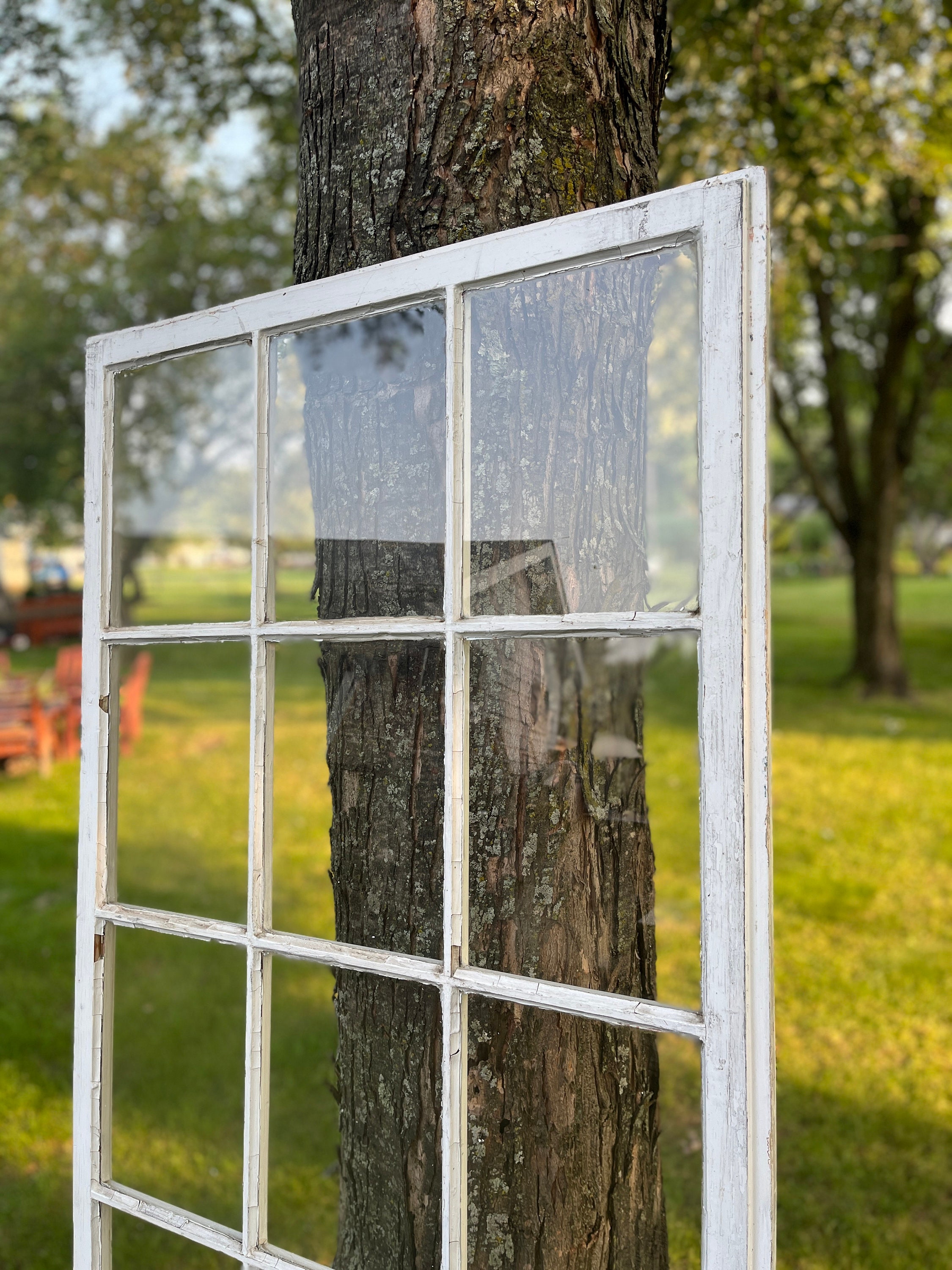 Antique Wavy Glass Window 15 Pane Renovation Replacement Etsy