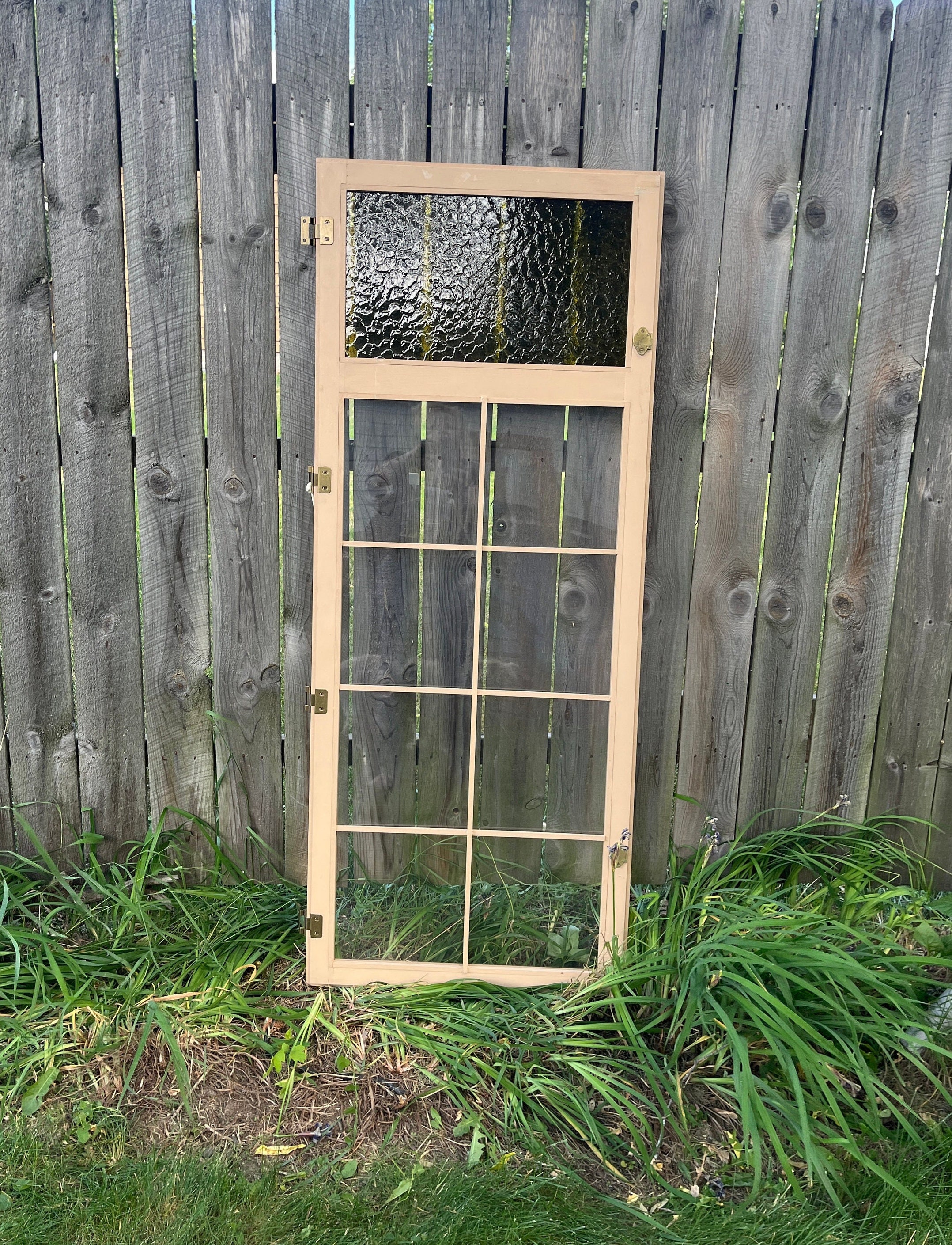 Vintage Window Glass Cabinet Door Decorative Architectural - Etsy