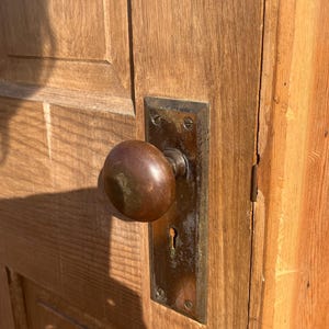 Antique Wood Oak Prehung Four Panel Interior Door, Renovation ...