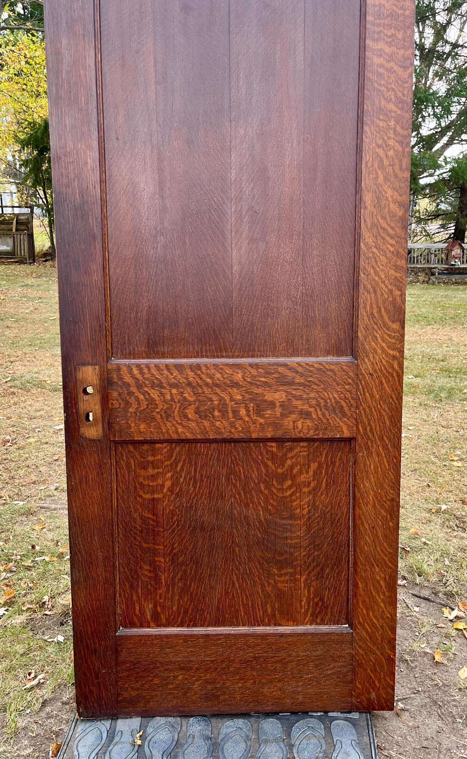 Antique Two Panel Wood Interior Door, Reclaimed, Architechtural Salvage ...