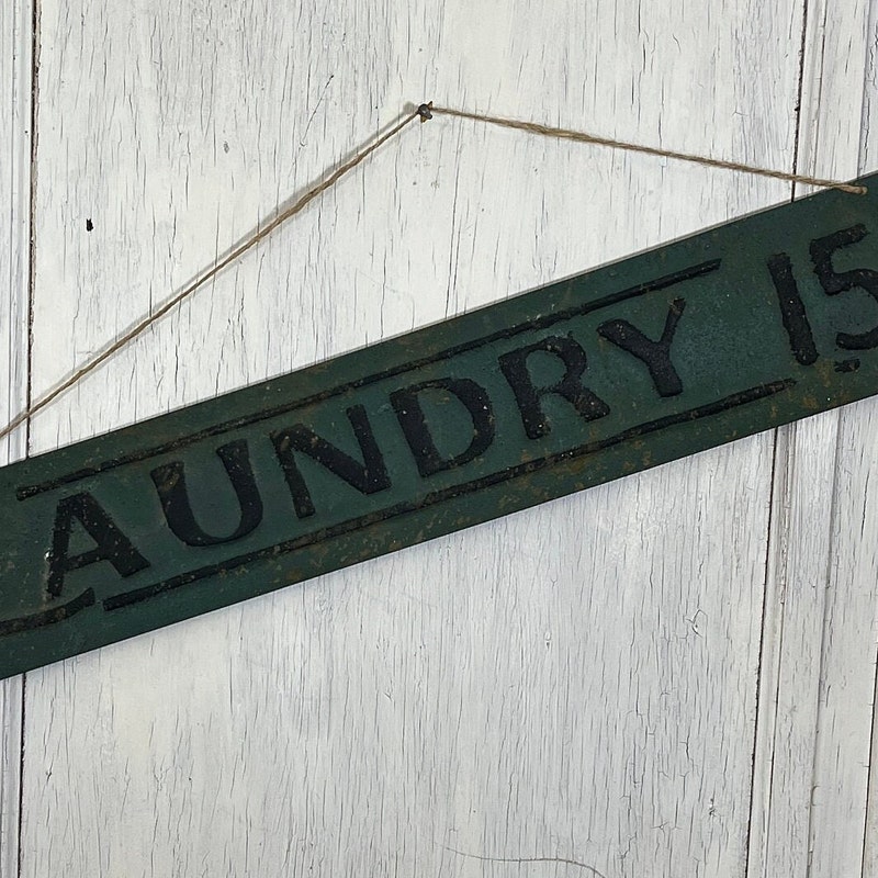 Hanging Laundry Sign - Etsy