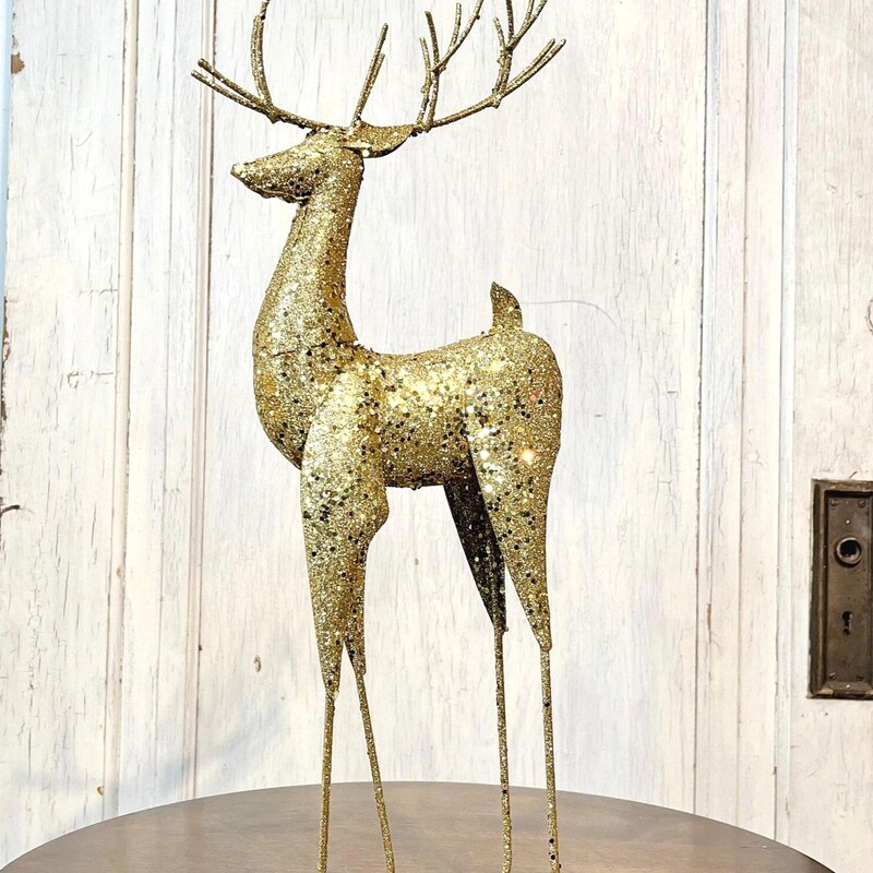 Gold Deer Figurines - Etsy