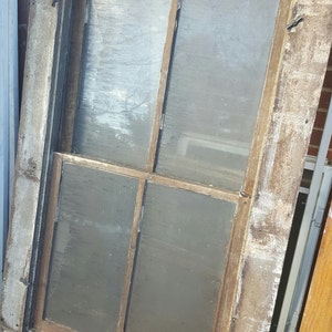 Reclaimed Antique Wood Window and Frame, Architectural Salvage ...