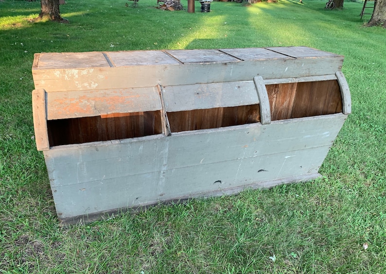 Antique Wood Grain Feed Bin Storage Reclaimed Farmhouse Barn Salvage ...