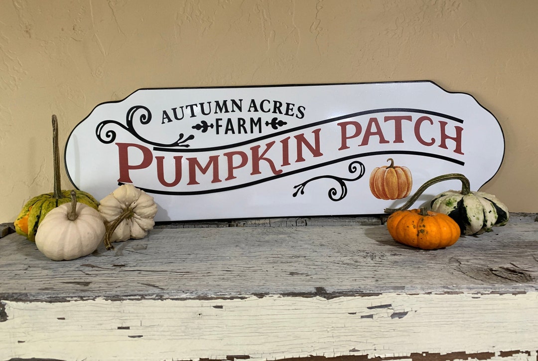 Fall Metal Pumpkin Patch Sign, Fall Wall Decor, Autumn Harvest Decor ...