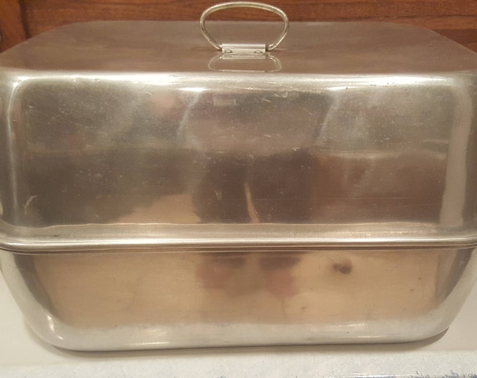 Vintage Comet Aluminum Rectangular Roasting Pan With Vented Lid, Lower ...