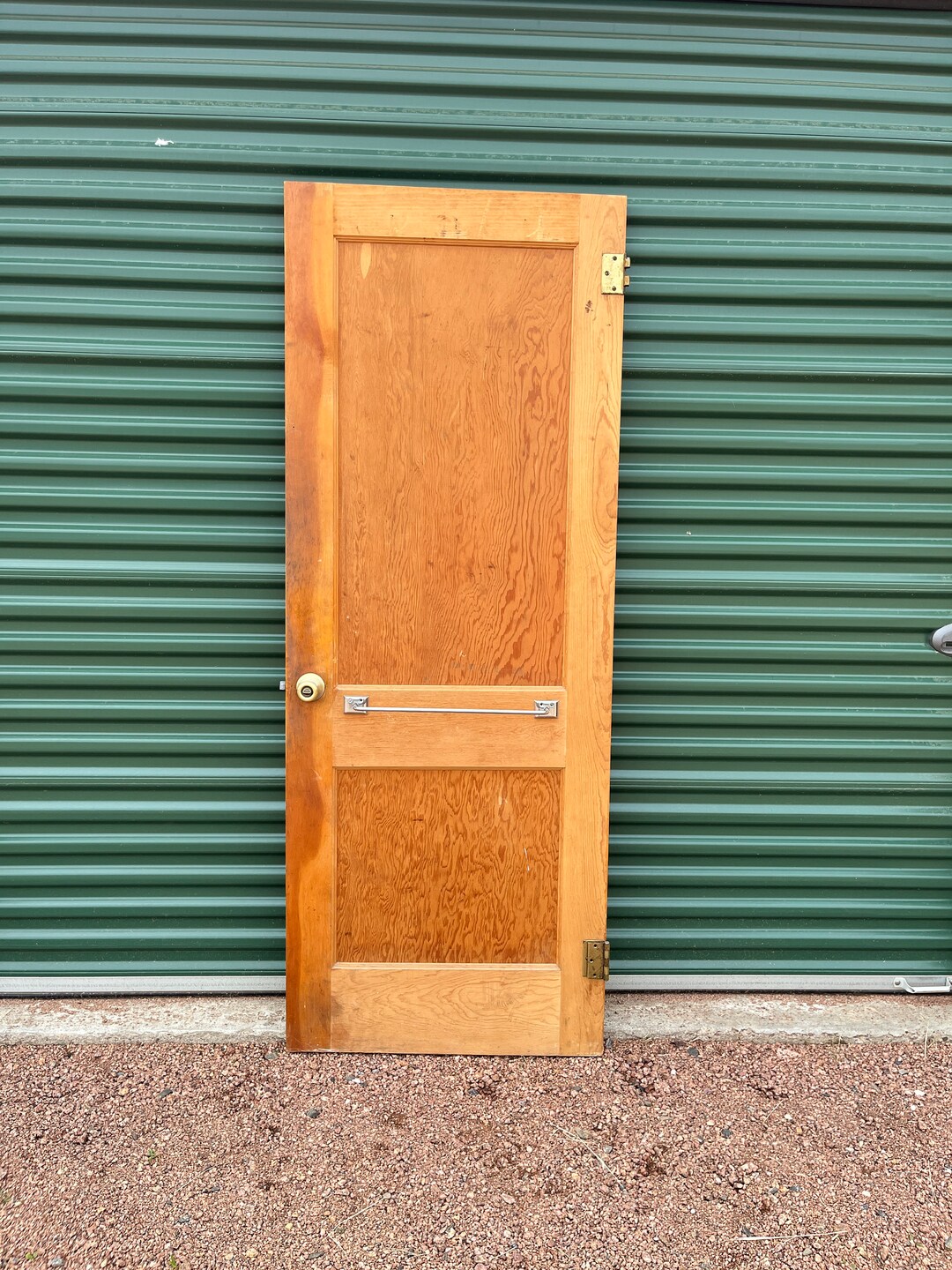 Vintage Wood Recessed Two Panel Interior Door Shaker Reclaimed ...