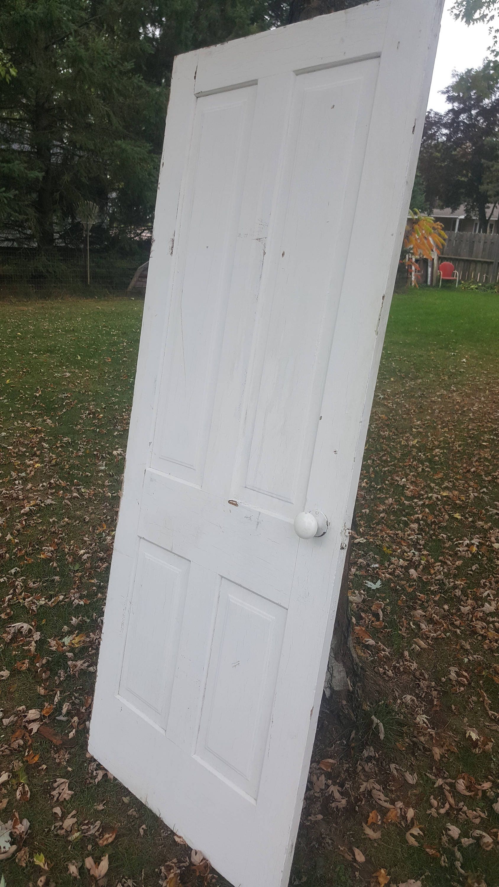 Antique Wood Four Panel Door Recessed Panel Door | Etsy