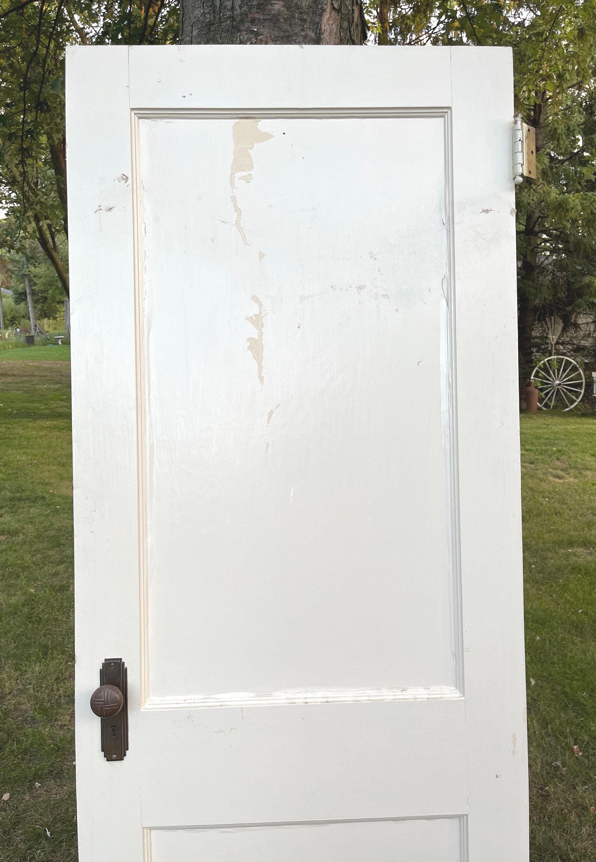 Antique Two Panel Wood Door, Reclaimed, Architectural Salvage, 30" X 78 ...