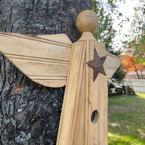 Primitive Wood Angel Birdhouse Porch Outdoor Garden Decor Wall - Etsy