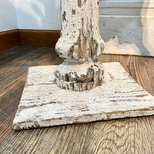 Reclaimed Wood Post Angel Garden Statue Galvanized Metal Wings Outdoor ...