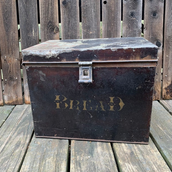 Tin Bread Box - Etsy