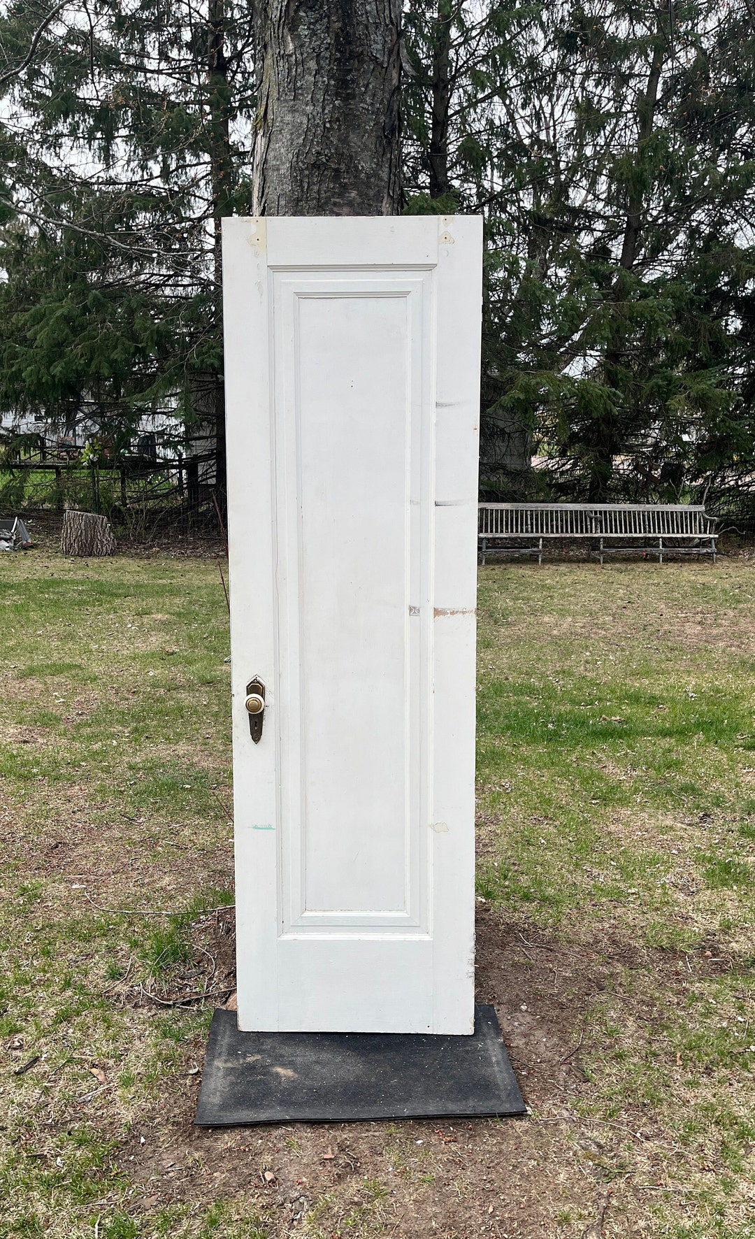 Antique Wood Recessed Panel Interior Door, Reclaimed. Renovation ...