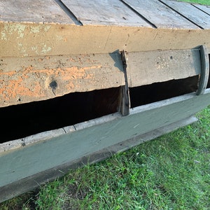 Antique Wood Grain Feed Bin Storage Reclaimed Farmhouse Barn Salvage ...