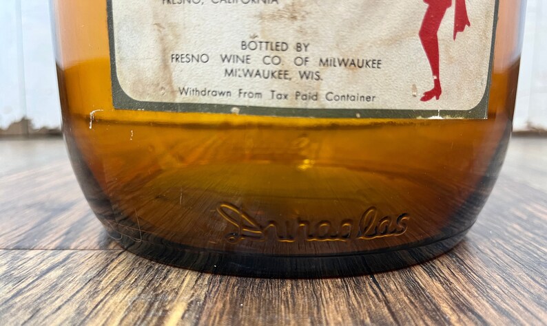 Vintage Gallon Muscatel Wine Bottle Mar-vista Duraglass - Etsy