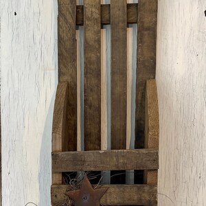 Rustic Wood Wall Pocket Planter DY54 - Etsy