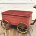 Rustic Red Metal Wagon for Decor Farmhouse Garden Porch Yard Art ...
