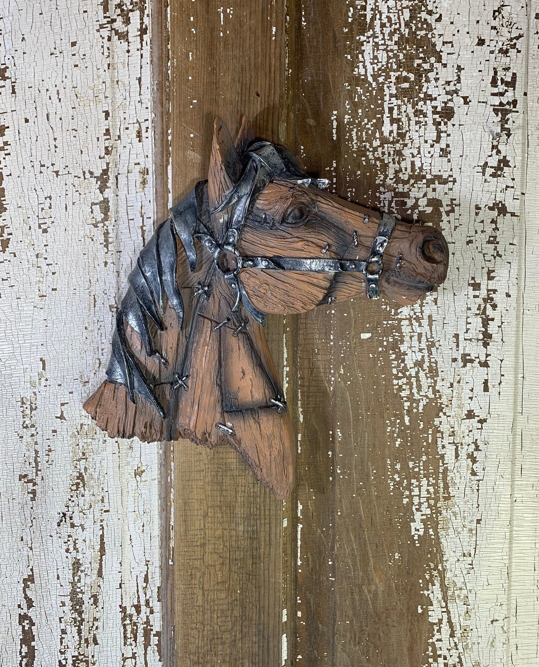 Rustic Horse Head Wall Hanging Western Home Decor DG75 - Etsy