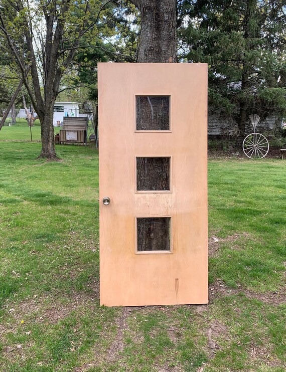 Vintage 70's Exterior Entry Door Reclaimed Renovation - Etsy