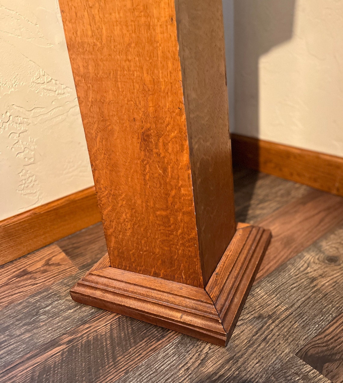 Antique Oak Pedestal Stand Mission Baluster Style Plant Stand - Etsy