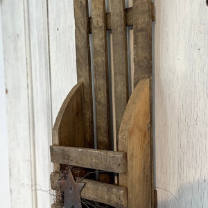 Rustic Wood Wall Pocket Planter DY54 - Etsy