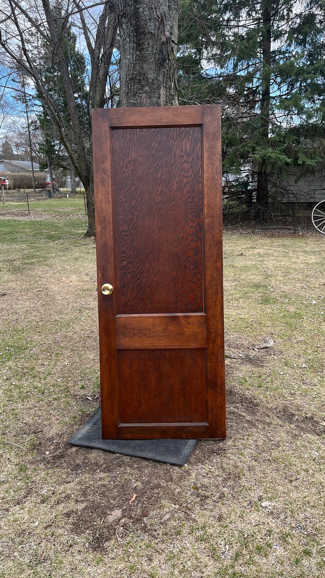 Antique Two Panel Interior Wood Door, Replacement, Reclaimed ...