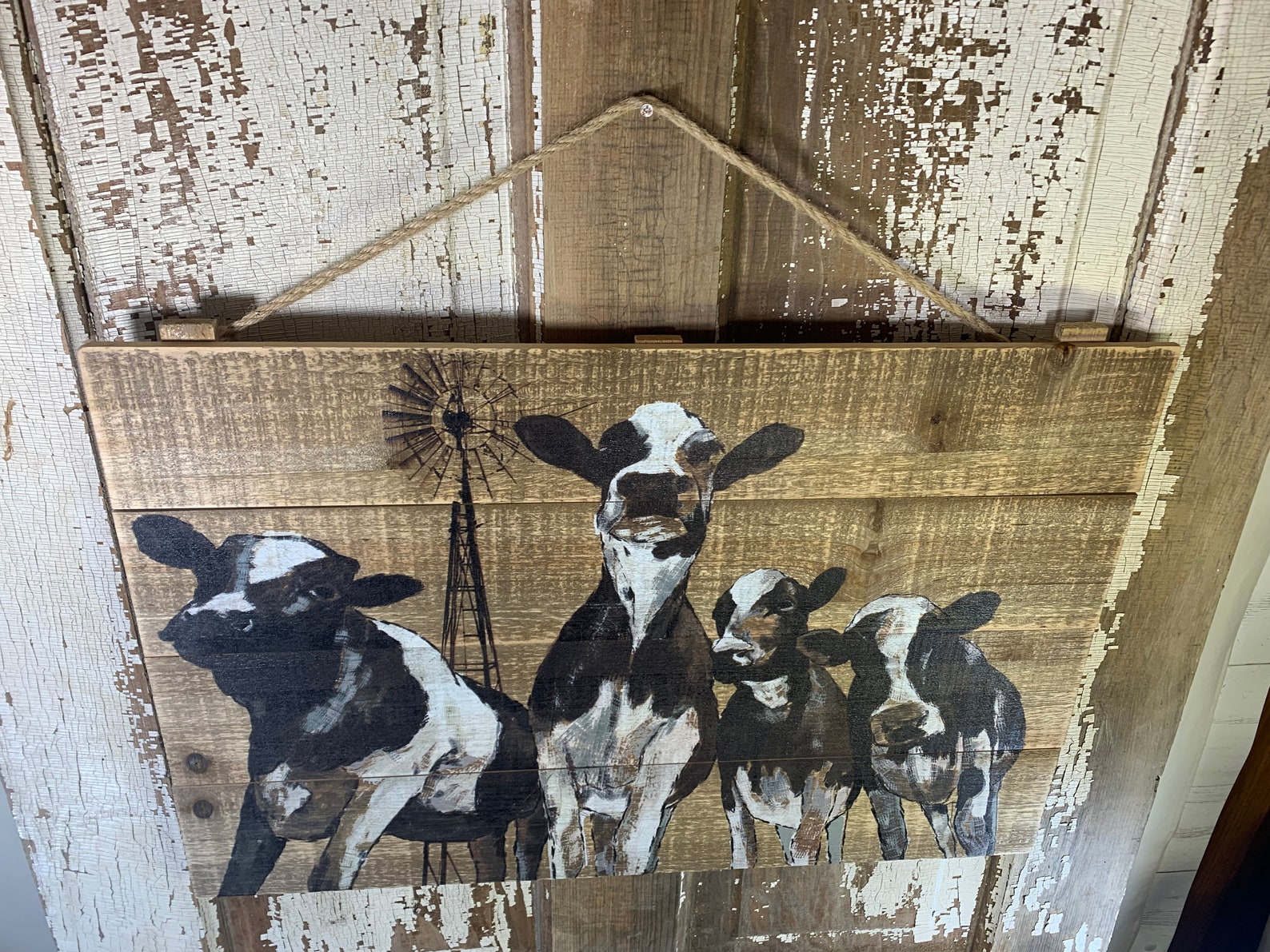 Rustic Cow Wall Art Farmhouse Wall Decor Farm Animal Decor - Etsy