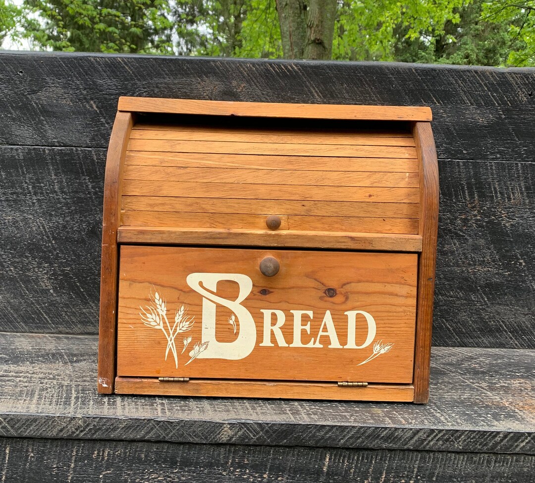 Vintage Wood Bread Box Pie Safe Rustic Farmhouse Bread Box - Etsy