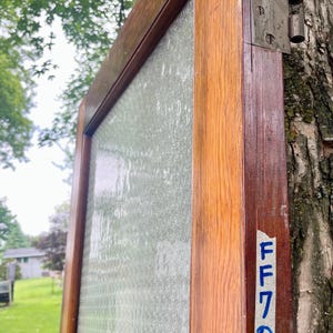 Antique Privacy Glass Wood Oak Panel Interior Door, Architectural ...