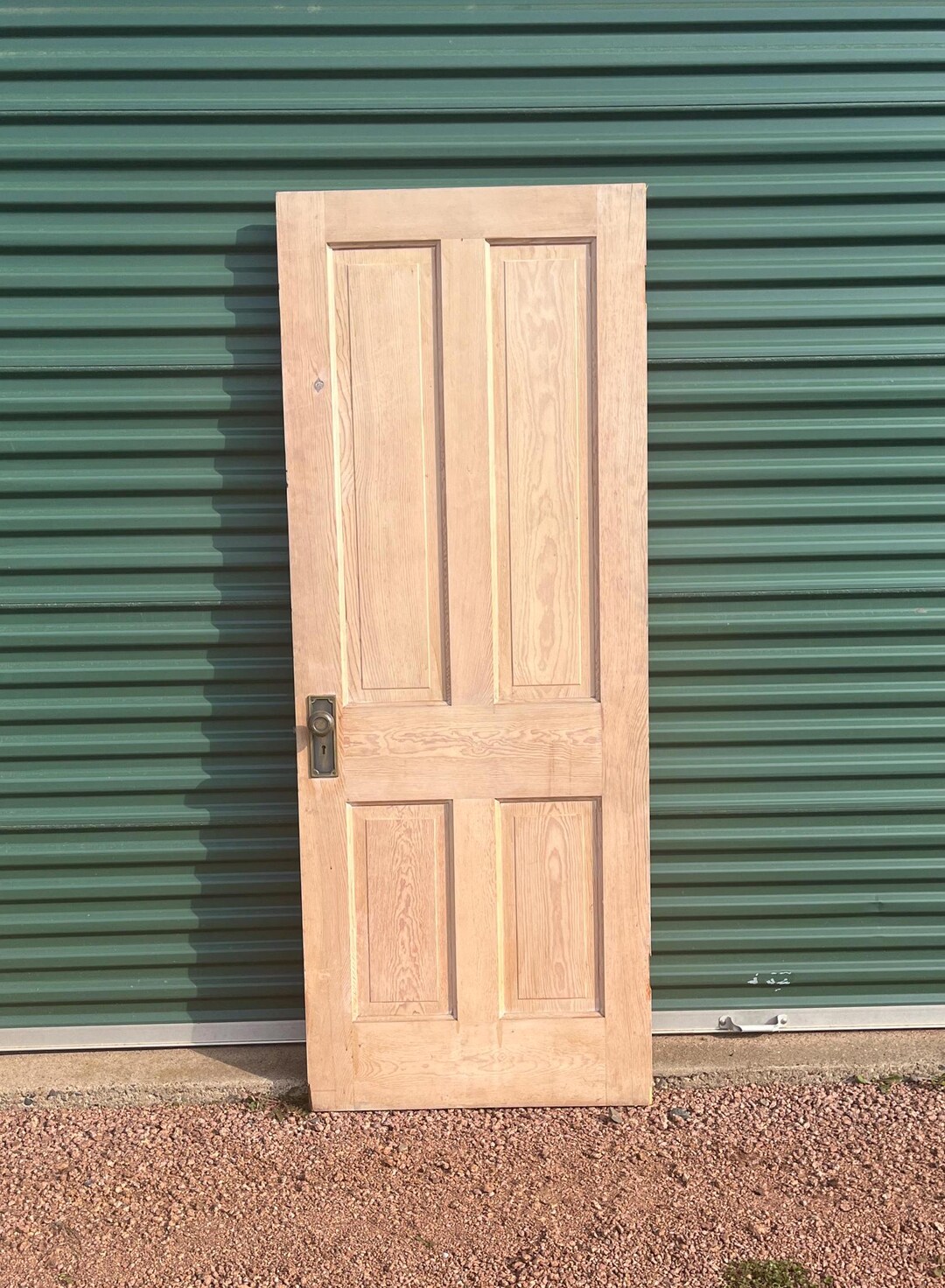Antique Wood Raised Four Panel Interior Door, M & T, Renovation ...