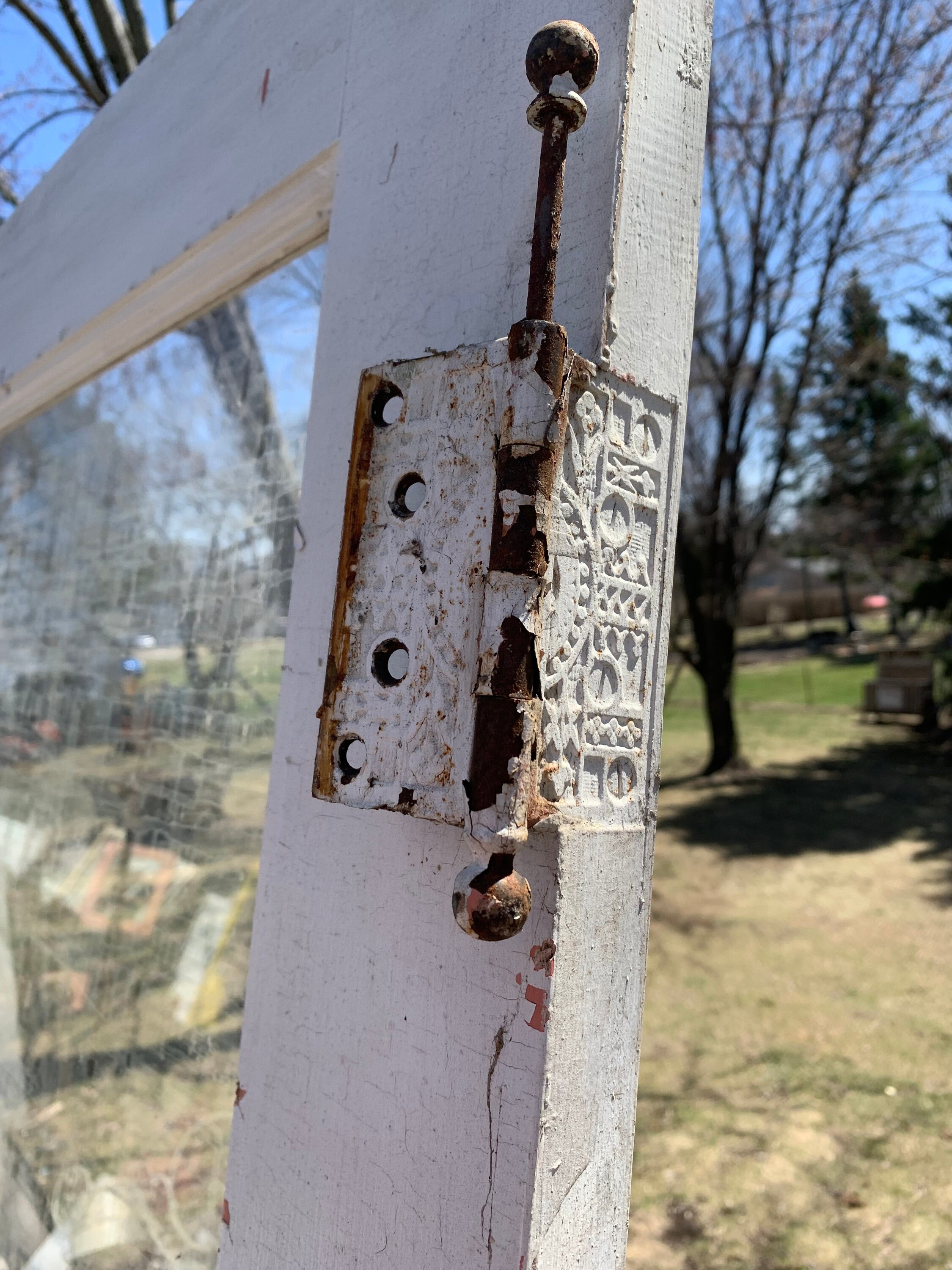 Vintage Wavy Glass Window Exterior Door Vertical Panel - Etsy