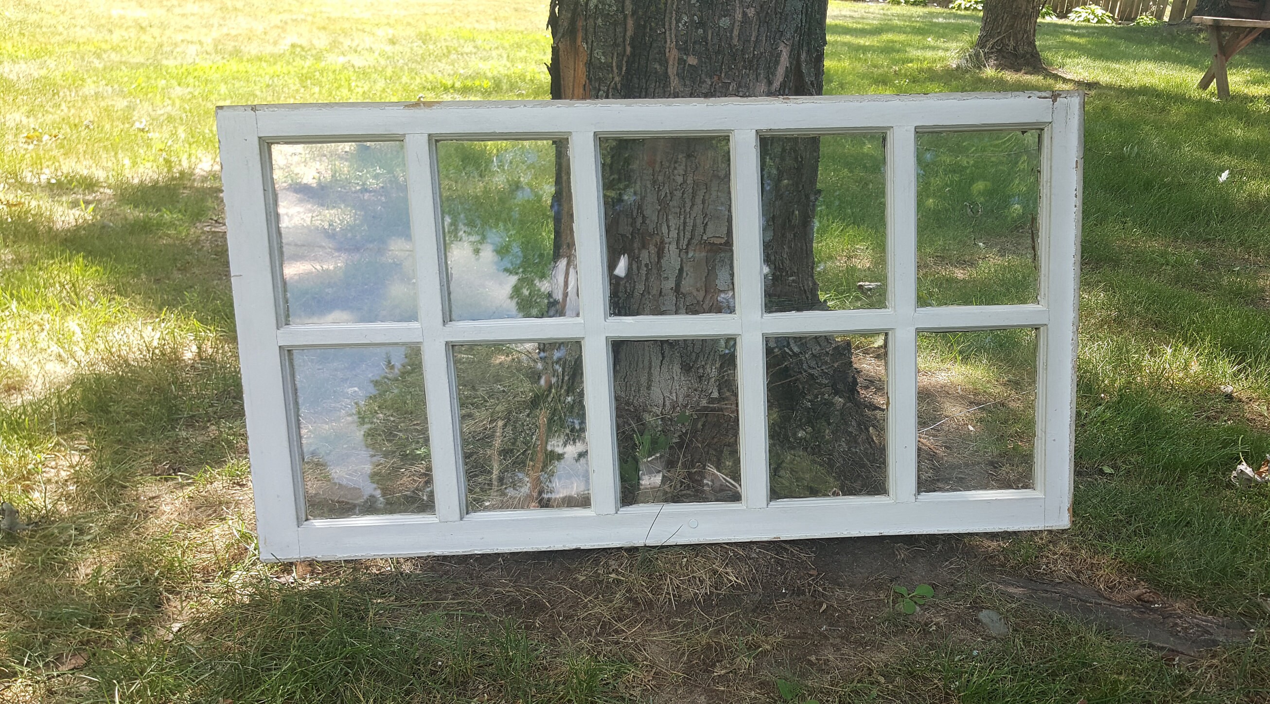 Old Wood Window Frame Antique 10 Pane Window Farmhouse | Etsy